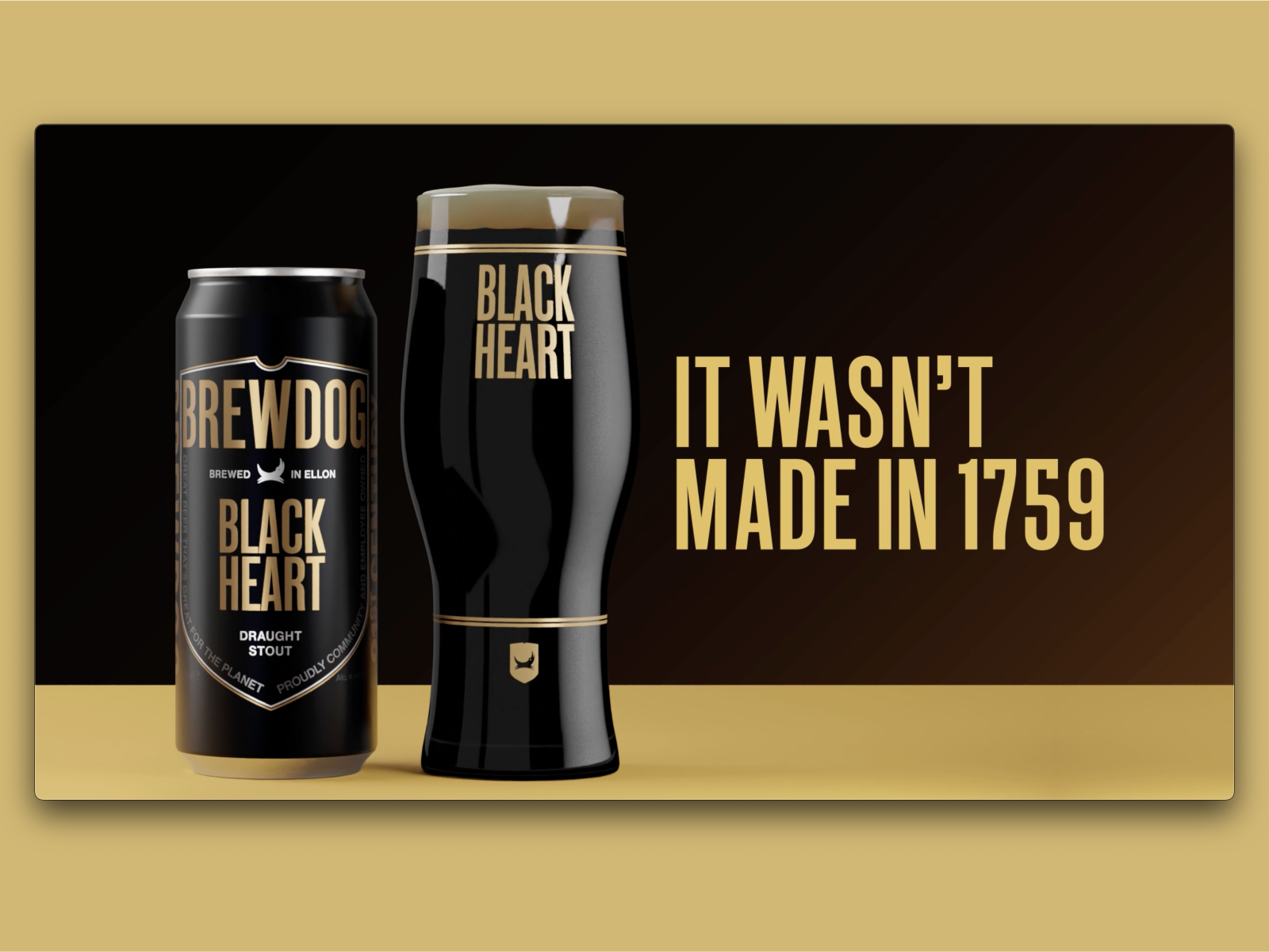 Our Designs For BrewDog Black Heart | Studio Case Studies